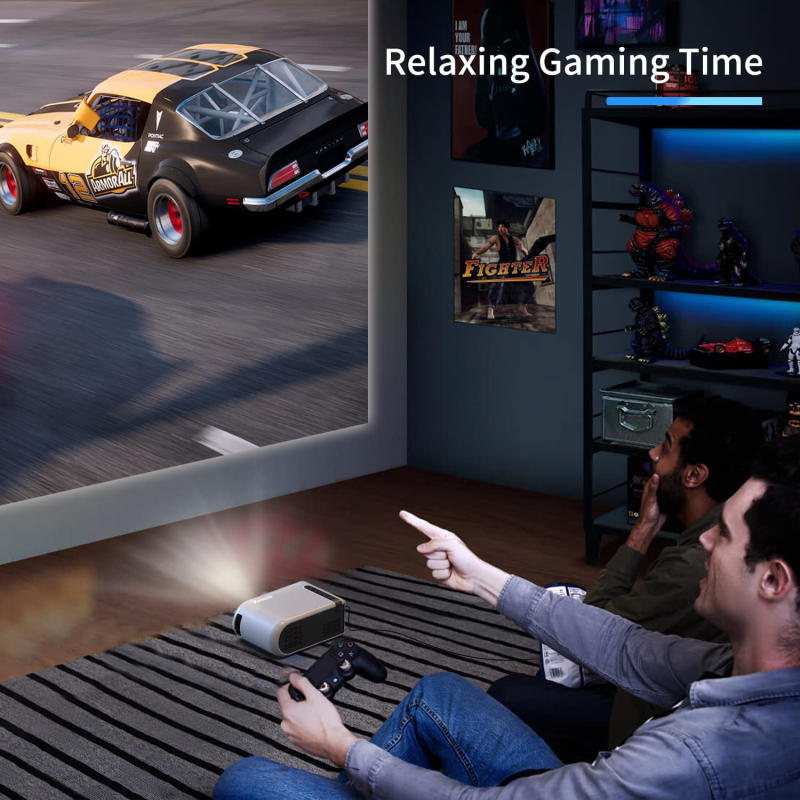 Projetor Portátil Wi-Fi Kolexa LED VF210 Full HD 1080p compatível com ...