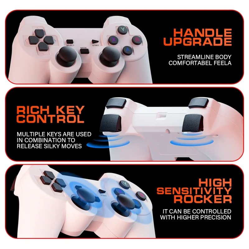 Game Projetor M300 Max Consola Game Retro / Gamepad 2 Em 1 / Com 2 ...