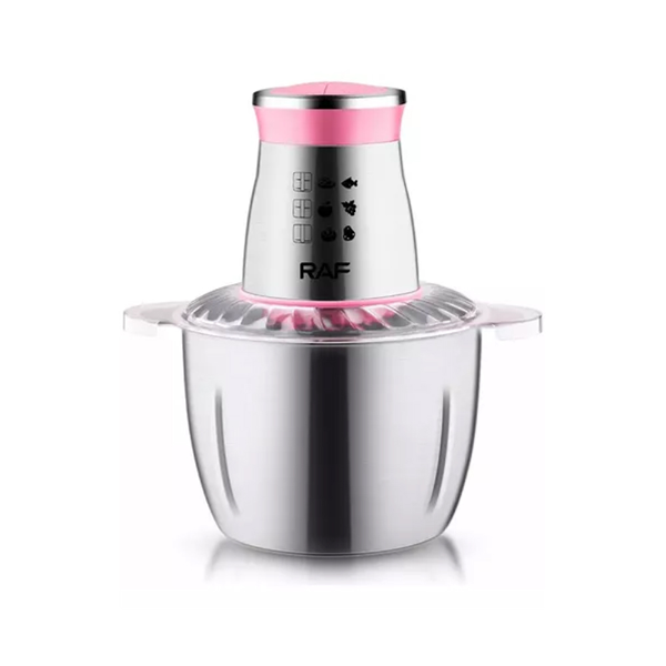 Multiprocessador Raf R.7030 / 1000W / 2 Velocidades / 3 Litros / 220V - Inox/Rosa